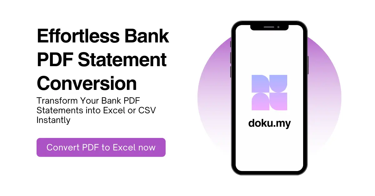 doku.my | Convert Bank Statements to Excel & CSV Instantly